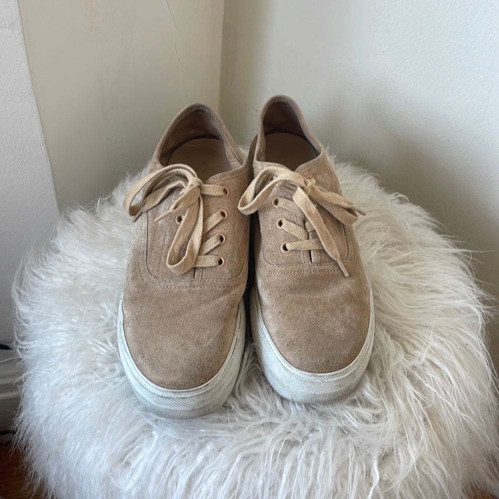 Vince Tan Suede Platform Sneaker - Gem
